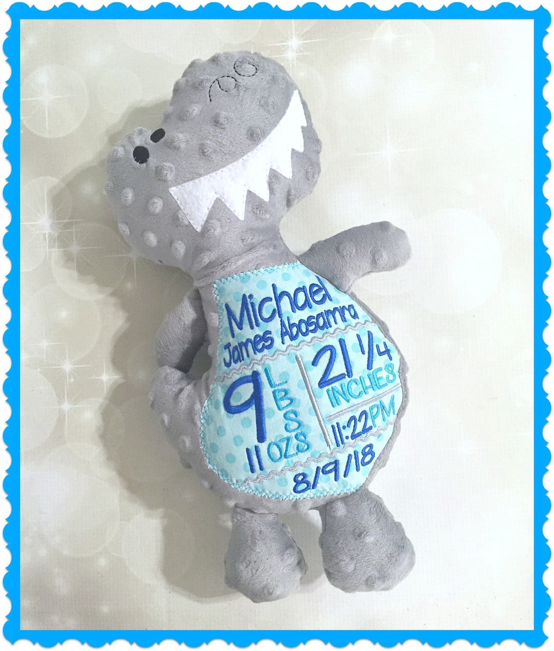 Personalized Plush Dinosaur Stuffed Animal Stuffed Dino Plush Toy ...