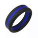 Thin Blue Line Silicone Ring - Etsy