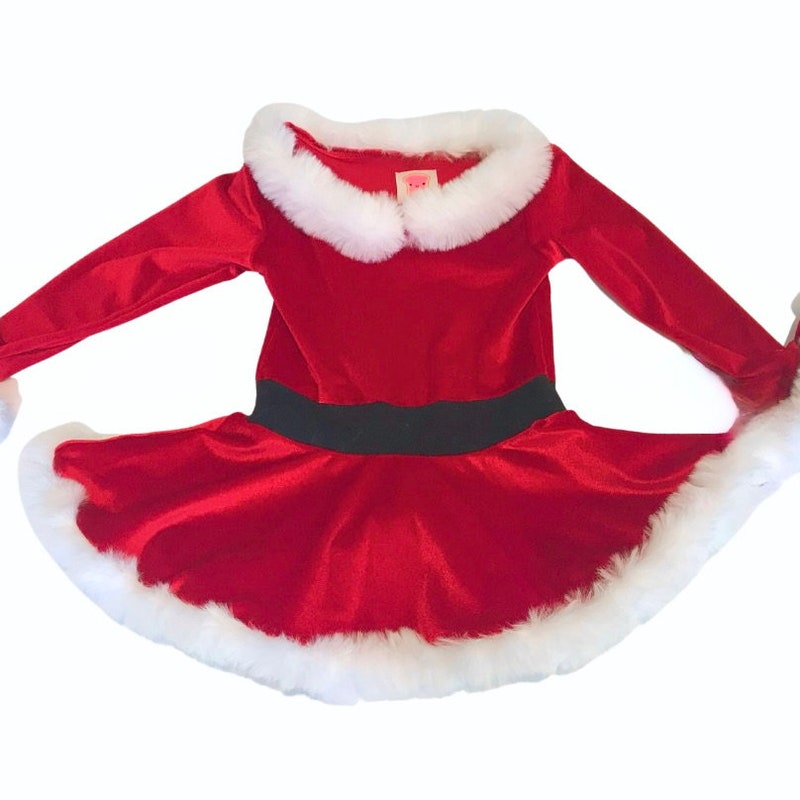 Girls Santa Dress - Etsy