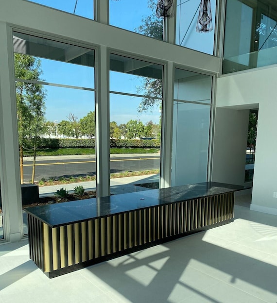 Custom Handmade Bespoke Reception Desk Hostess Stand Cash Wrap - Etsy