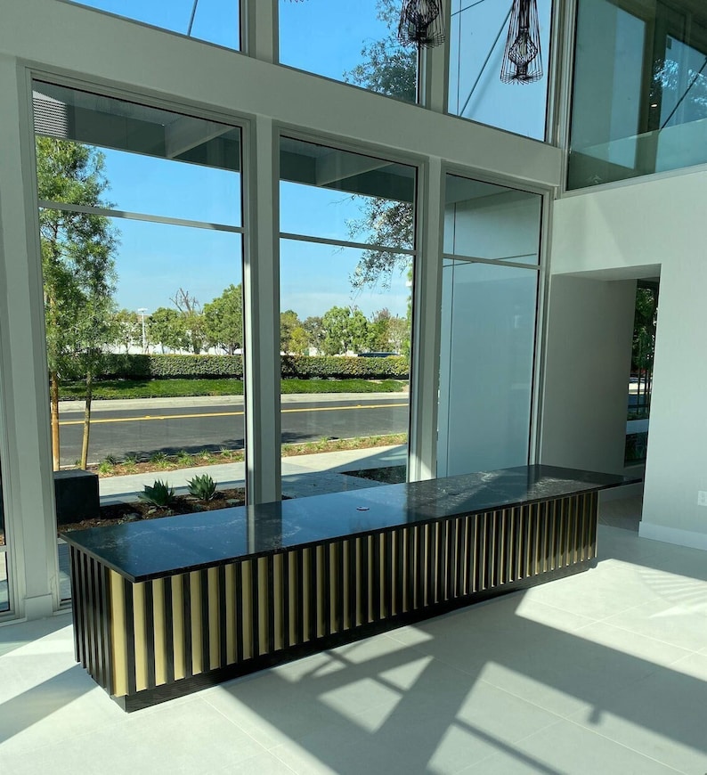 Custom Handmade Bespoke Reception Desk Hostess Stand Cash Wrap - Etsy