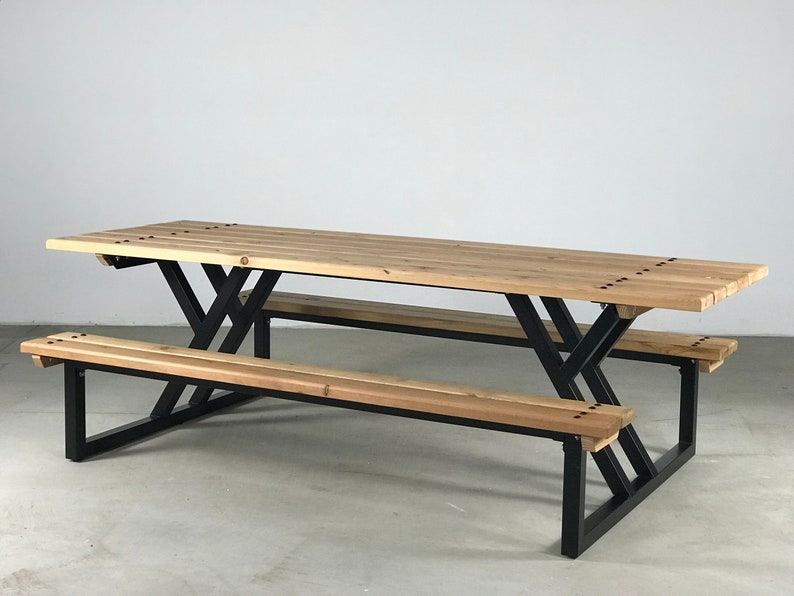 Custom Handmade Bespoke Commercial Restaurant Picnic Table - Etsy