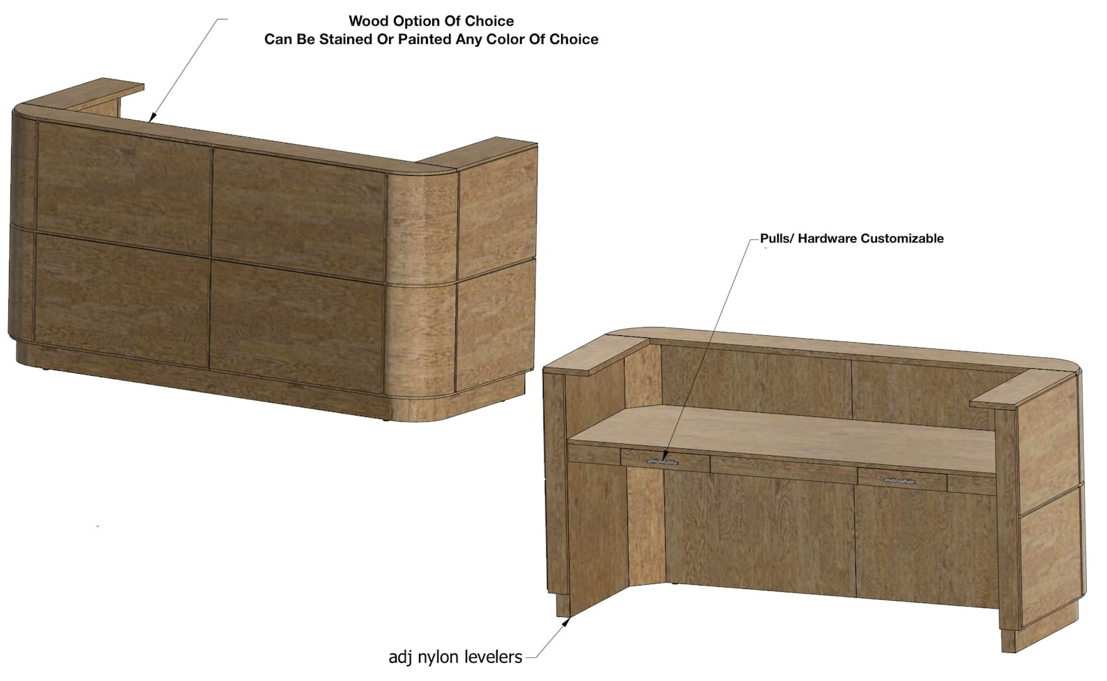 Custom Handmade Bespoke Reception Desk Hostess Stand Cash Wrap - Etsy