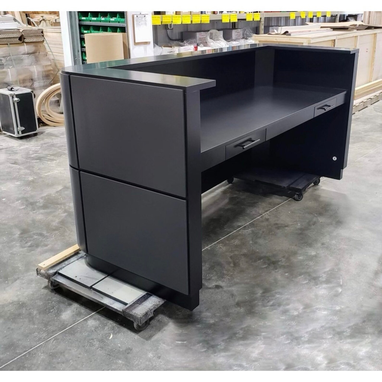 Custom Handmade Bespoke Reception Desk Hostess Stand Cash Wrap - Etsy