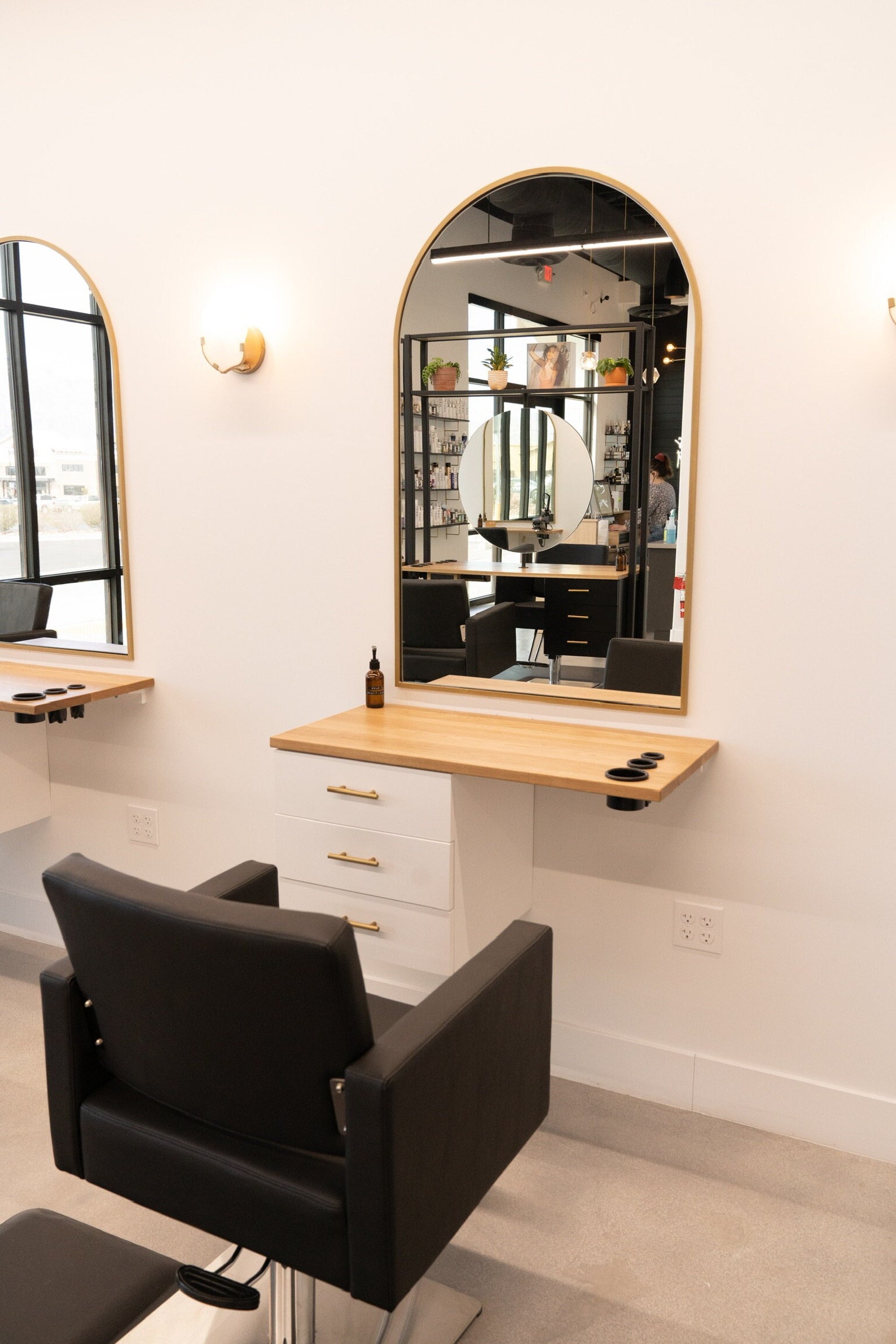 Custom Handmade Bespoke Salon Styling Station Salon Stylist Work ...