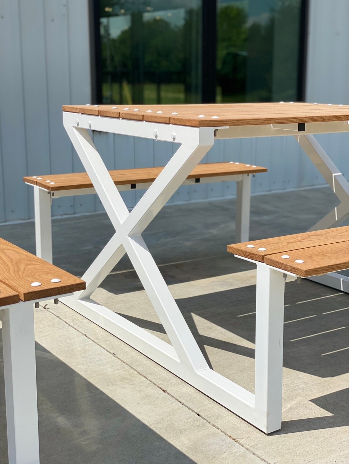 Custom Handmade Bespoke Commercial Restaurant Picnic Dining Table ...