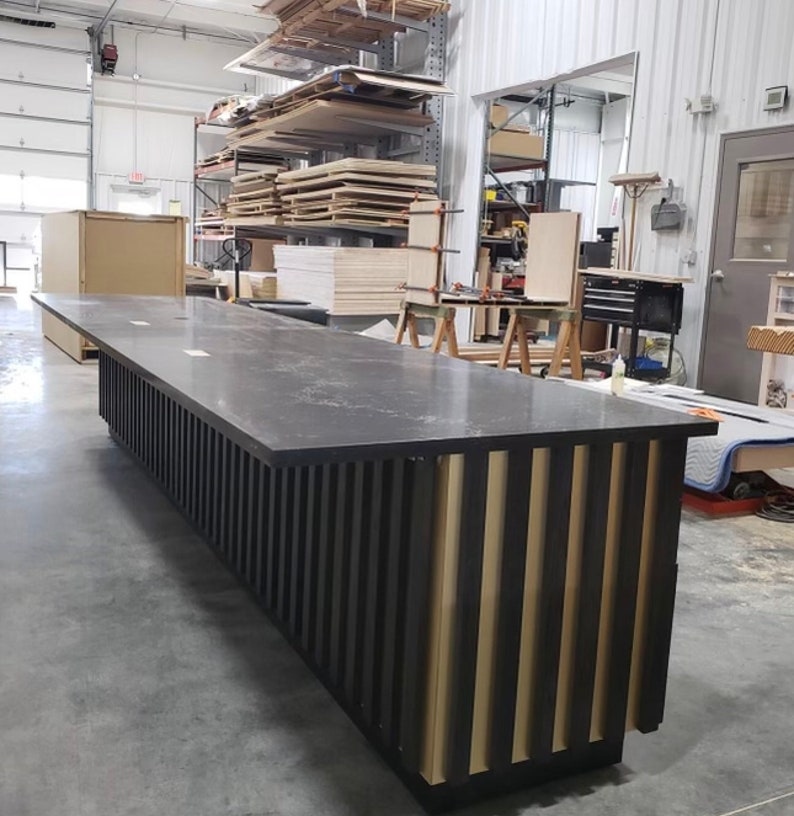 Custom Handmade Bespoke Reception Desk Hostess Stand Cash Wrap - Etsy