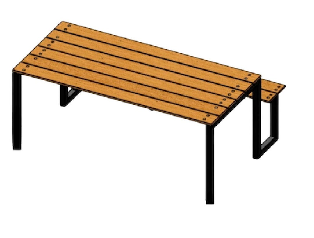 Custom Handmade Bespoke ADA Commercial Restaurant Picnic Dining Table ...