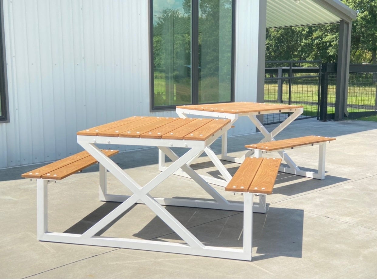 Custom Handmade Bespoke Commercial Restaurant Picnic Dining Table ...