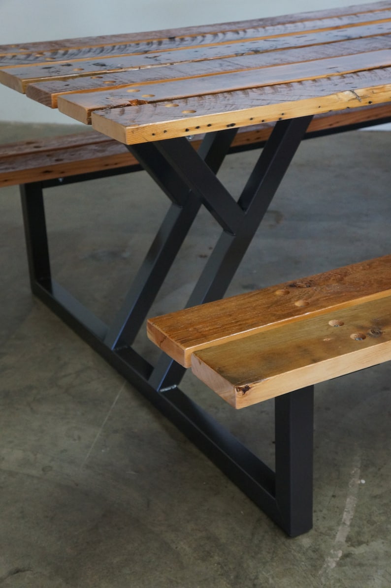Custom Handmade Bespoke Commercial Restaurant Picnic Table | Etsy