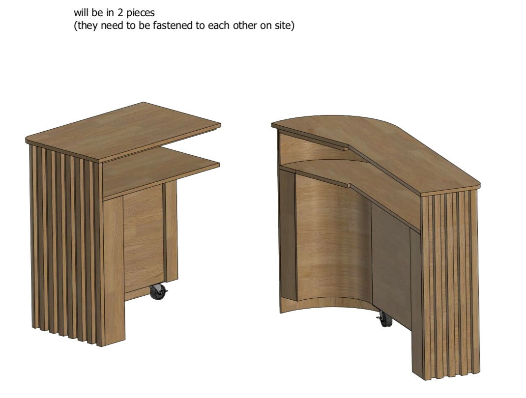 Custom Handmade Bespoke Reception Desk Hostess Stand Cash Wrap - Etsy ...