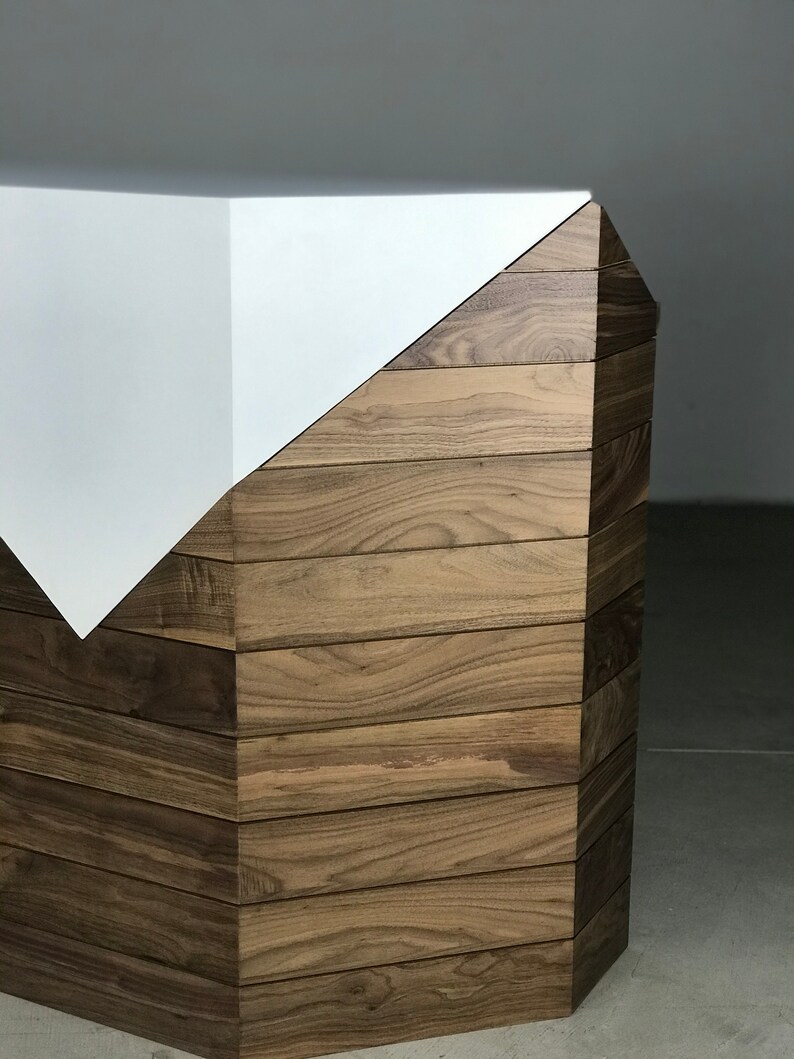 Custom Handmade Bespoke Reception Desk Hostess Stand Cash Wrap | Etsy