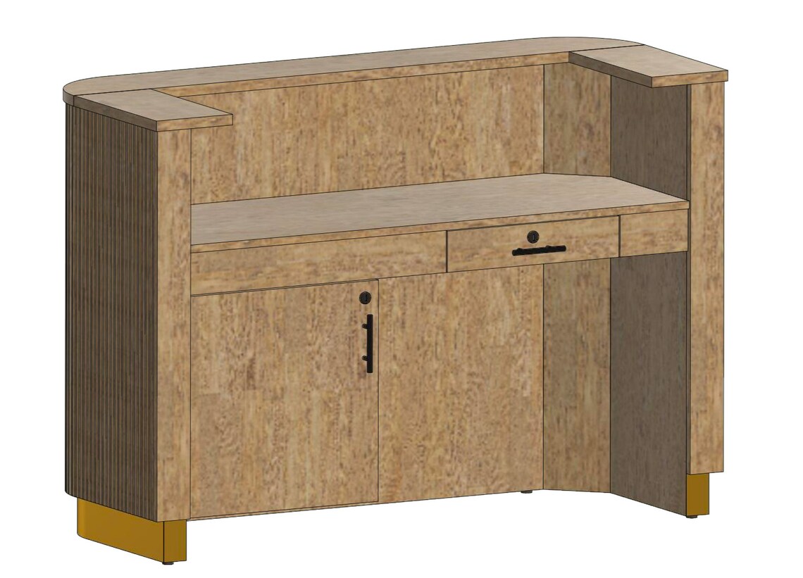 Custom Handmade Bespoke Reception Desk Hostess Stand Cash Wrap - Etsy