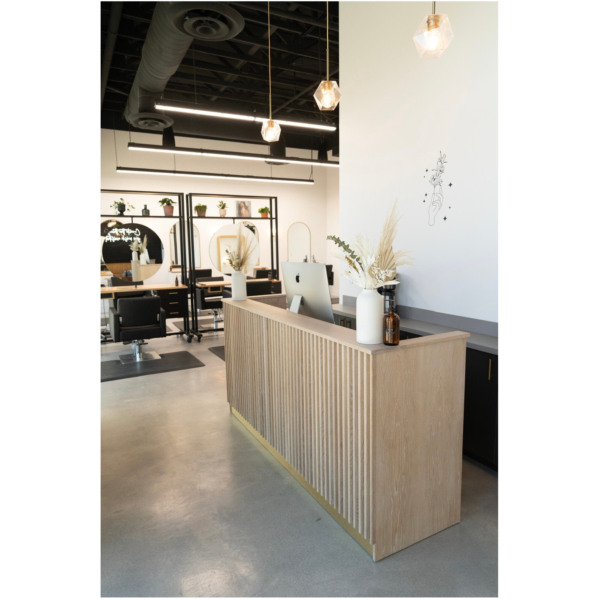 Custom Handmade Bespoke Reception Desk Hostess Stand Cash Wrap - Etsy ...