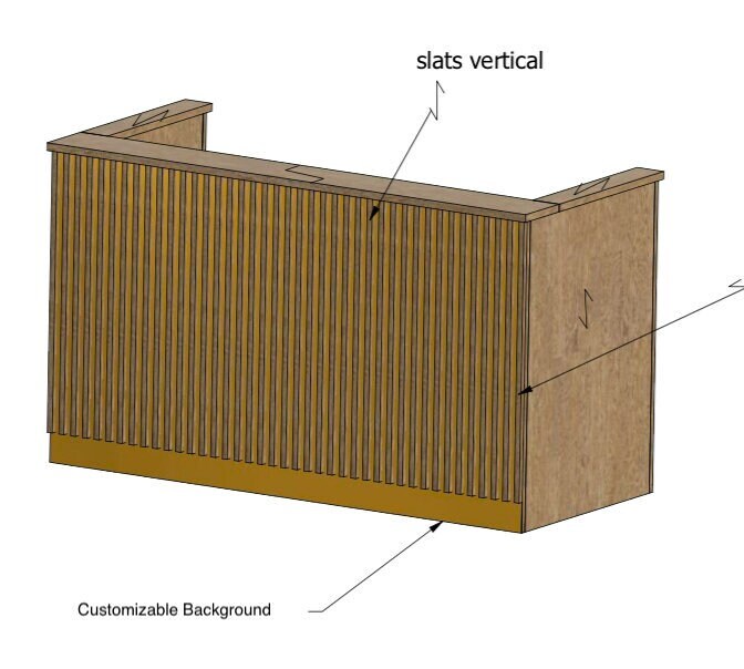 Custom Handmade Bespoke Reception Desk Hostess Stand Cash Wrap - Etsy ...