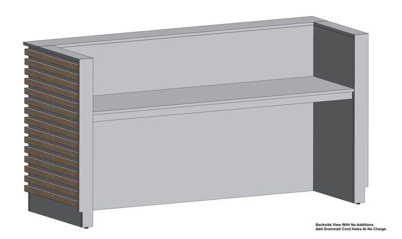 Custom Handmade Bespoke Reception Desk Hostess Stand Cash Wrap - Etsy