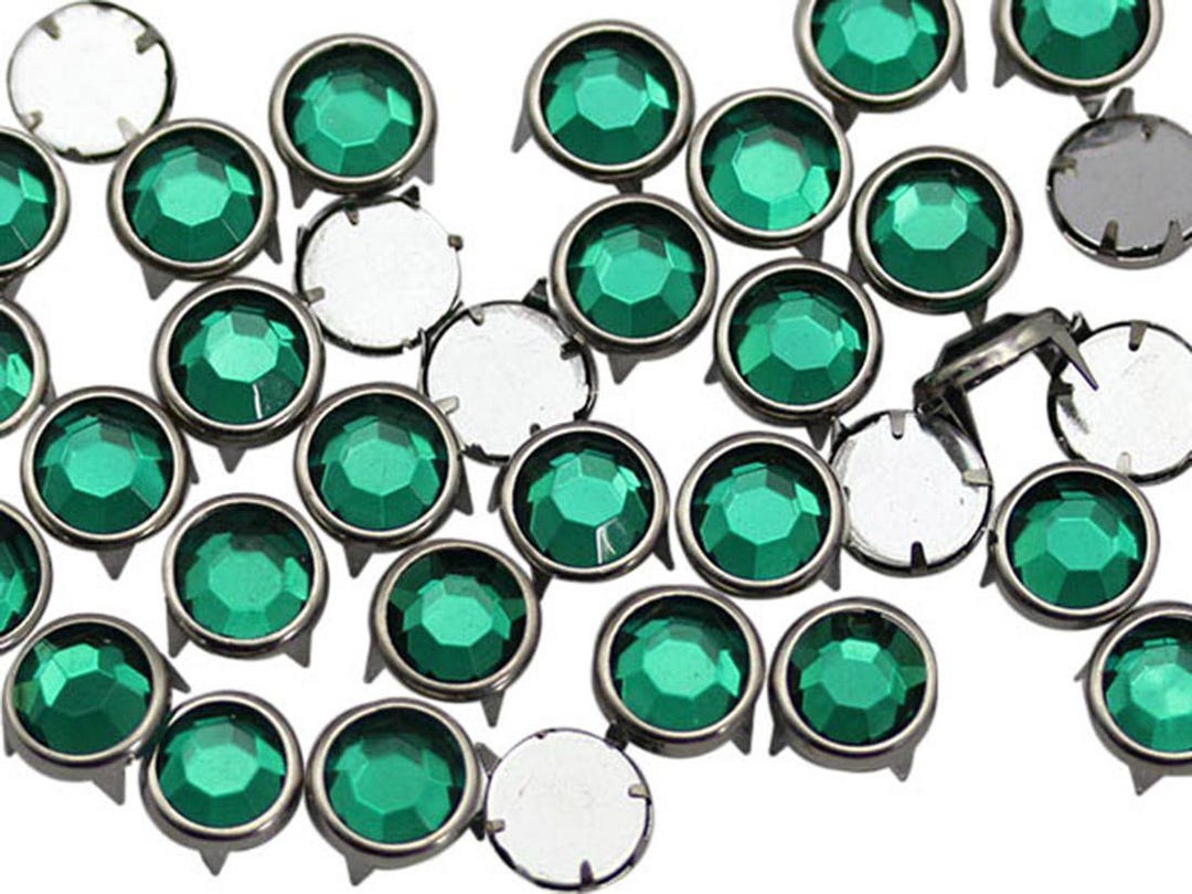 Green Emerald Bedazzler Refills Rhinestones Preset Gemagic Non Rusting ...
