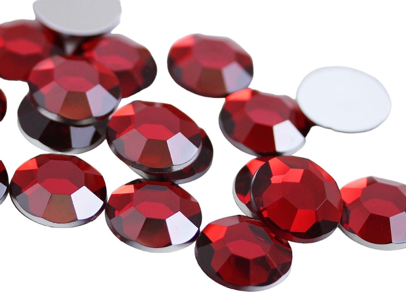 50pcs 15mm Flat Back Acrylic Rhinestones for Scrapbooking 19/32 ...