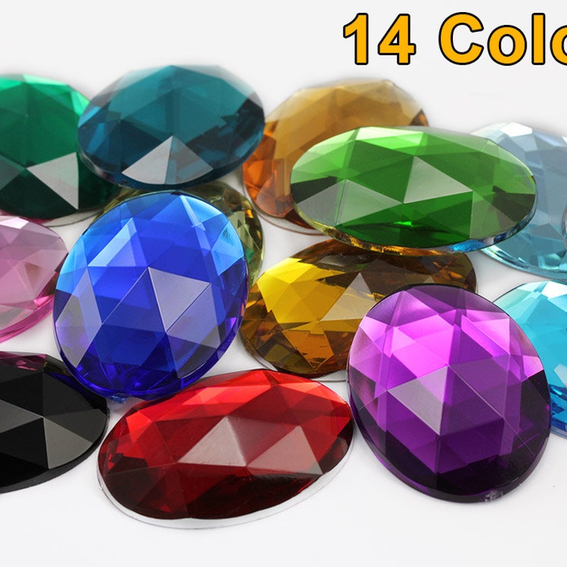 Large Acrylic Oval Beads - Etsy