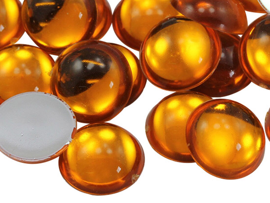 Assorted Colors Pearl Cabochons High Quality Flat Back Acrylic Pearls ...
