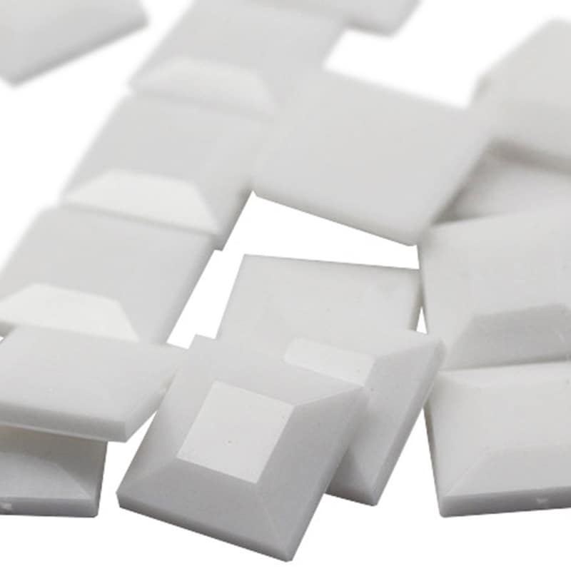 Square 13mm White Stone - Etsy