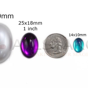 Red Ruby TM Flat Back Oval Acrylic Pearl Cabochons Plastic Gems for ...