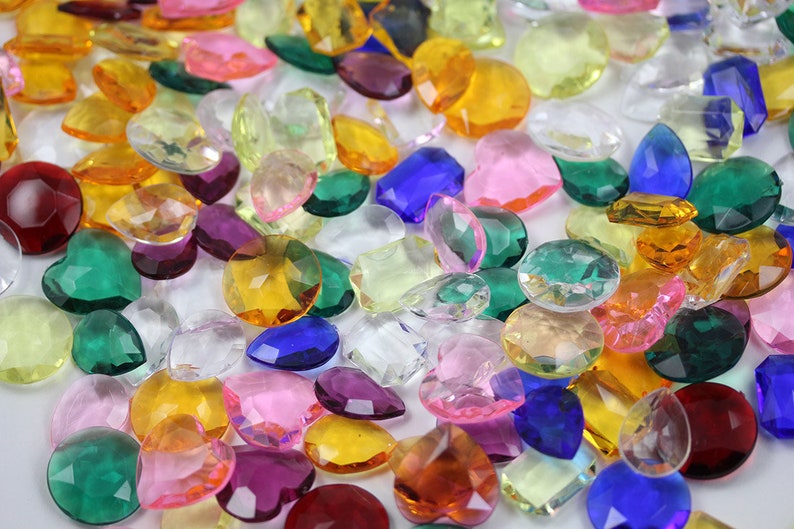 Over 150PCS Assorted Pirate Treasure Gems 1LBS Acrylic Plastic | Etsy