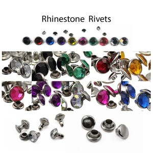 Rhinestone Rivet Stud Setter Kit - Includes Over 1000 Pieces Dies Hand ...