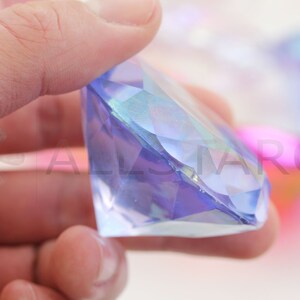 2PCS Large 60mm Plastic Diamonds AB 2 23/64 Coating Table Scatter ...