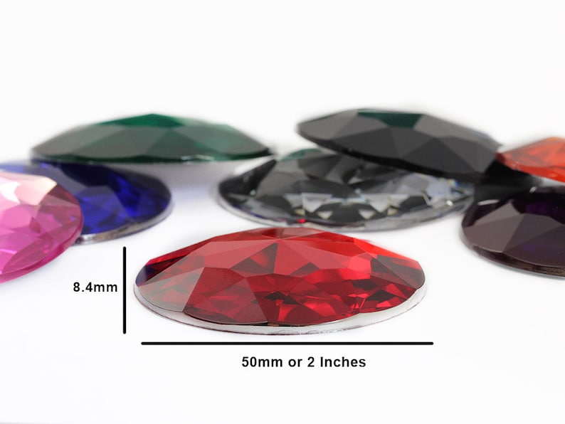 Large Red Ruby Round Acrylic Jewels Plastic Gems for Cosplay - Etsy