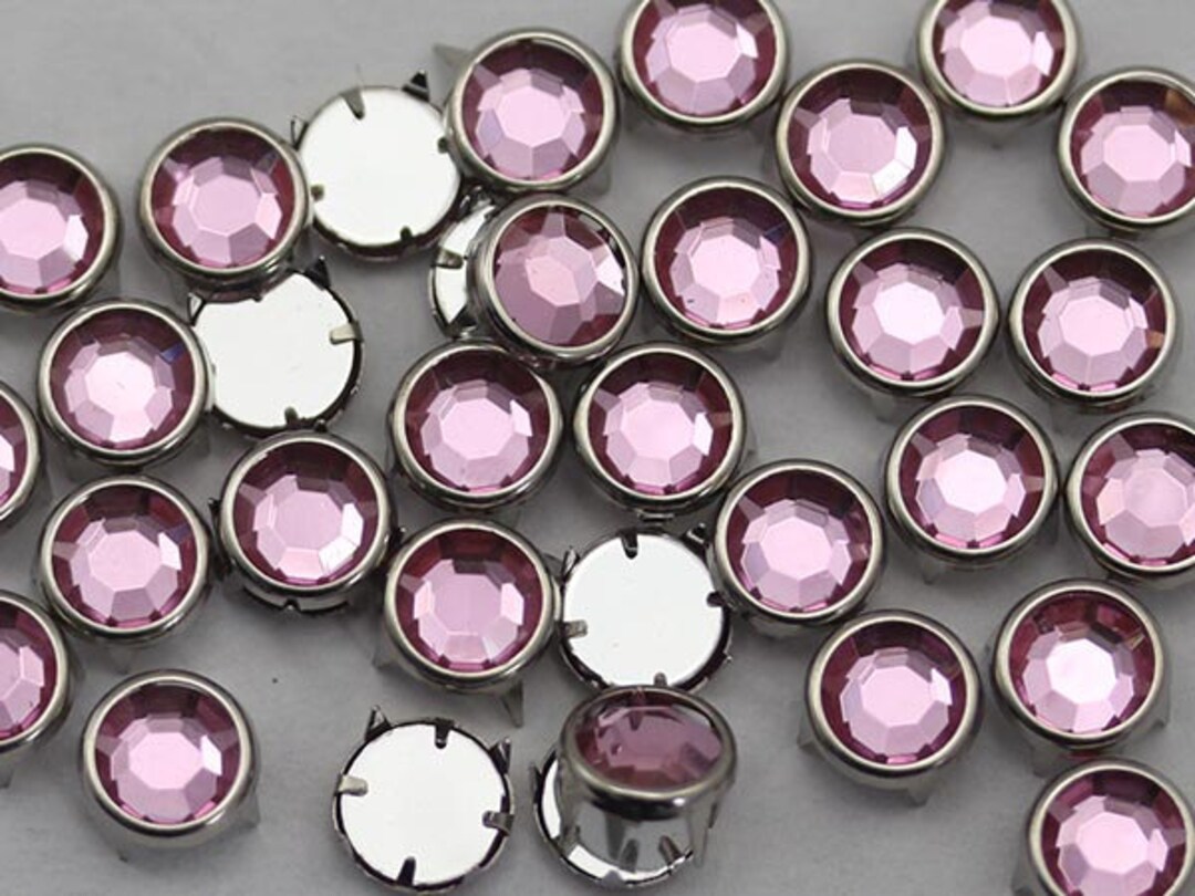 Pink CH13 Bedazzler Rhinestones Preset Rhinestones in Rims 5 Sizes - Etsy