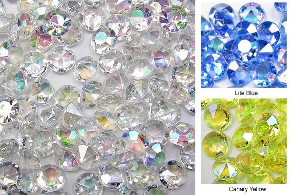 12mm 6.5 Carats Diamond Confetti AB Coating for Table Scatter Wedding ...