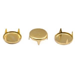 Gold Decorative Metal Clothing Studs. DIY Pronged Studs for Fabric. 3 ...