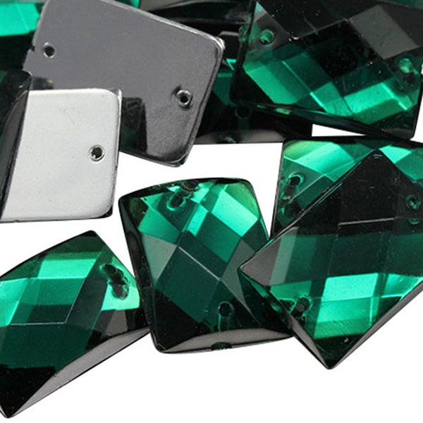 Rectangle Emerald - Etsy