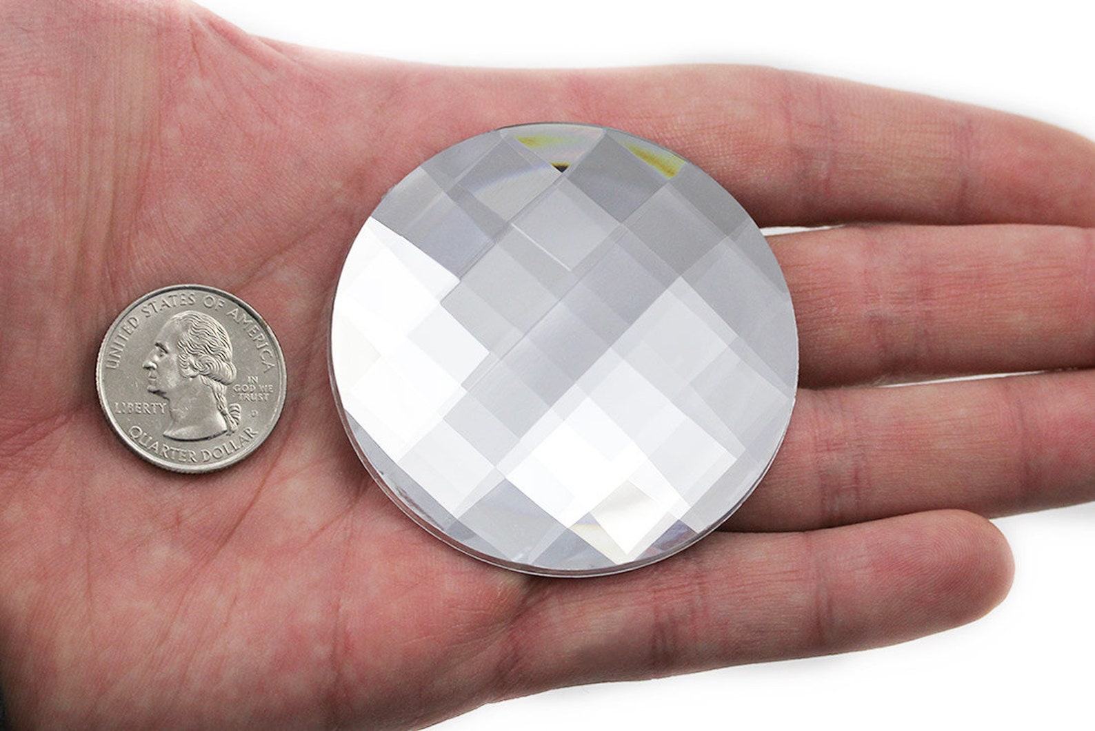 Crystal Clear Large Round Jewels Acrylic Rhinestones Plastic Gems for ...