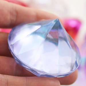 2PCS Large 60mm Plastic Diamonds AB 2 23/64 Coating Table Scatter ...