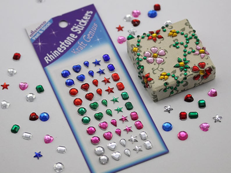 250PCS Stick on Rhinestones & Jewels Sticker Body Face Gems - Etsy