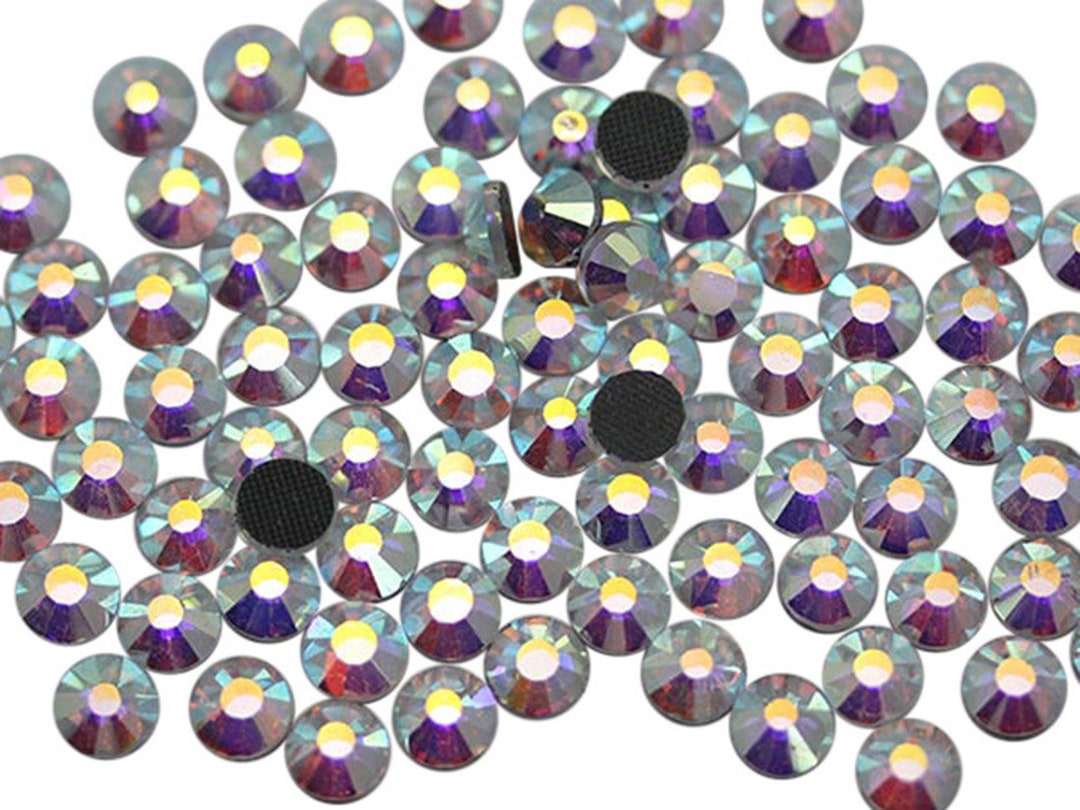 Crystal AB Hotfix Rhinestones Loose Heat Set Gems Iron on Superior ...