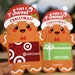 Printable Christmas Gingerbread Gift Card Holder (PDF) - Etsy