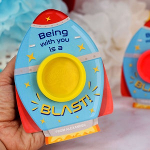 Play-doh Valentines Gift Card Printable Class Mates Gift Non-candy Gift ...