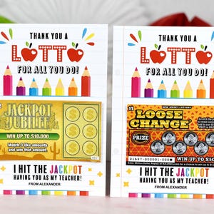 Printable Teacher Appreciation Scratch Card Holder | Teacher ...