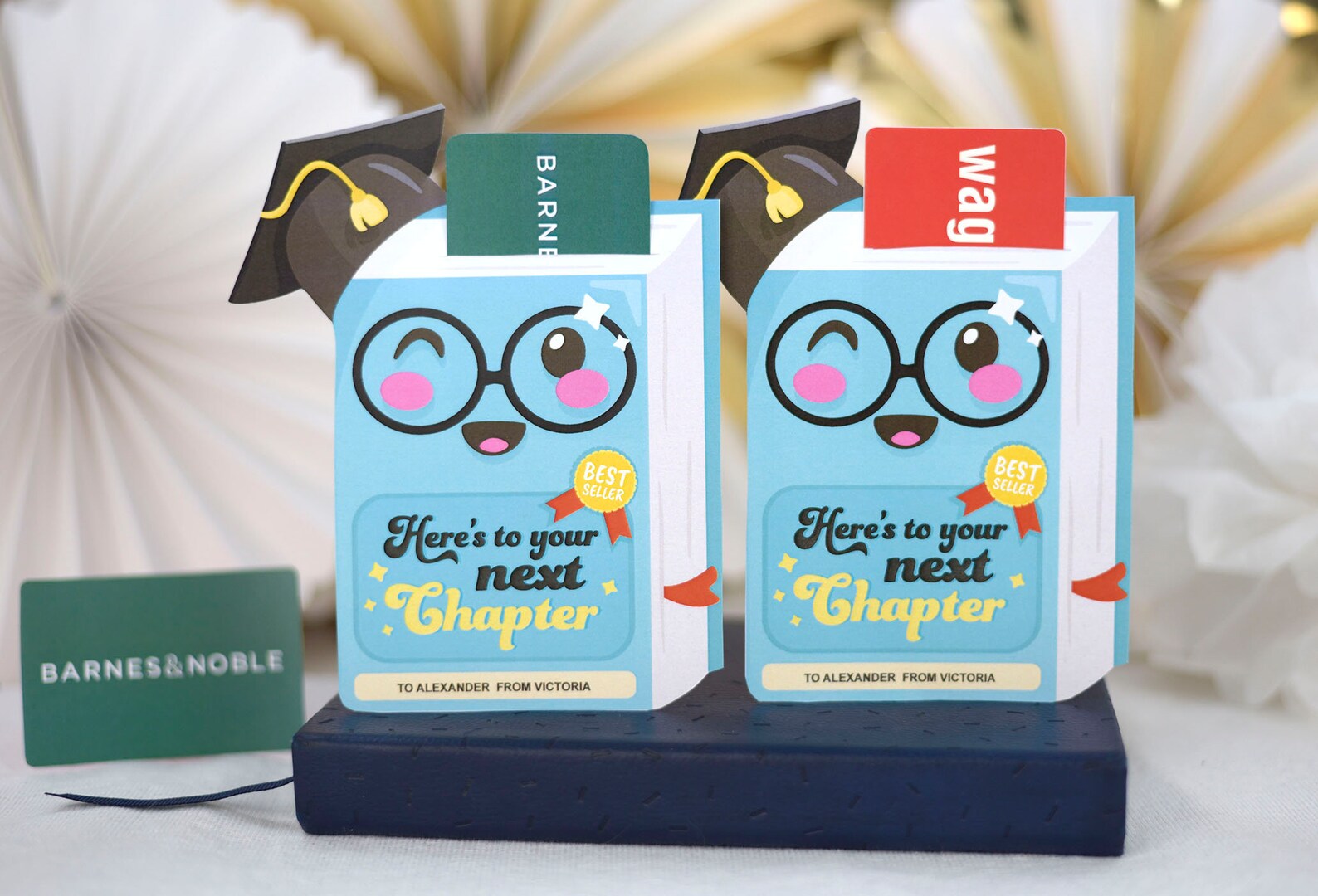 Printable Graduation Gift Card Holder Book Shape | Coffee Card Holder ...