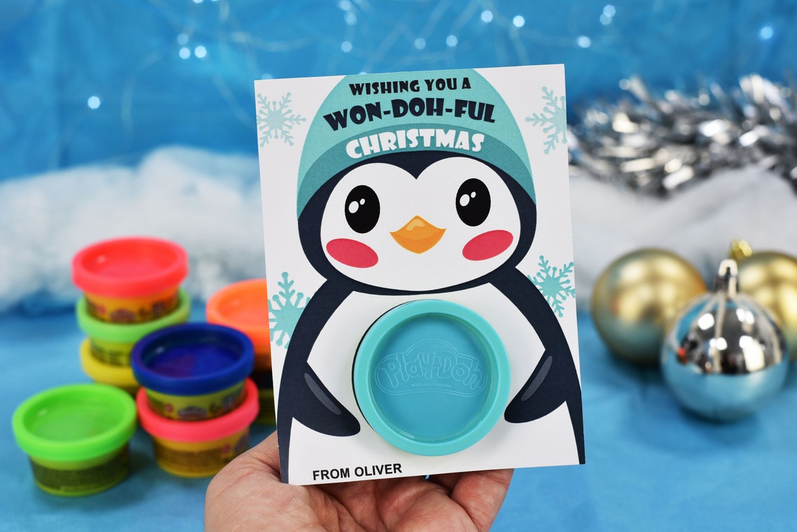 Printable Christmas Play Dough Holders: Holiday Classroom Gifts (8 ...