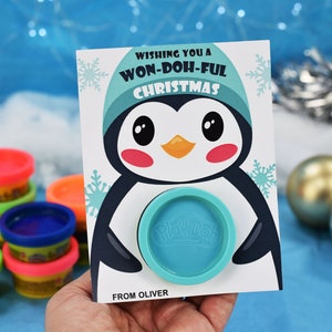 Printable Christmas Play Dough Holders | Holiday Class Gifts | 8 ...