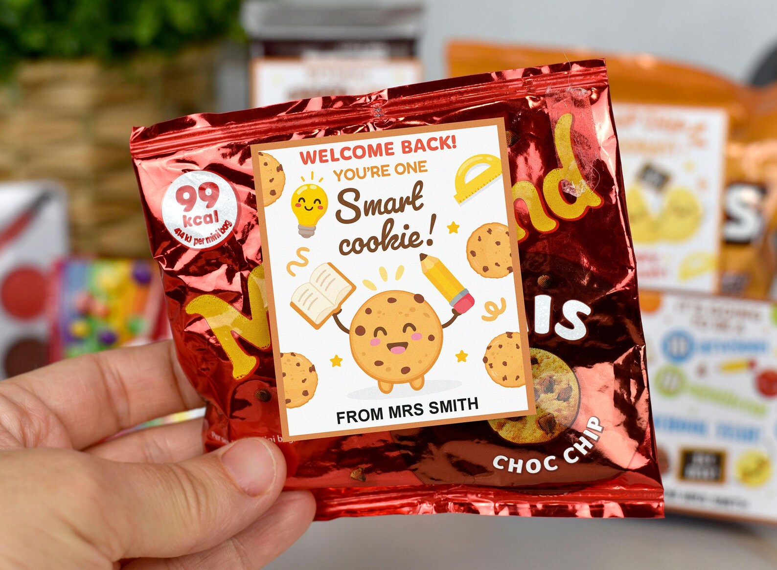 Personalized Back to School Treat Tags: Student Gift (PDF Download, US ...