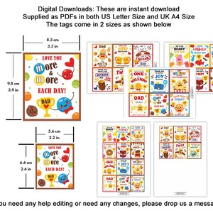 Printable Father's Day Treat Tags | Candy Grams | Father's Day Gift ...