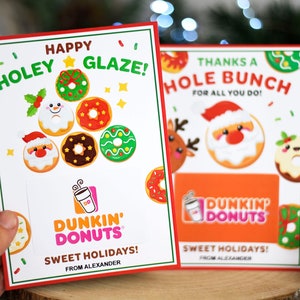 Printable Christmas Gift Card Holder | Teacher Appreciation Gift ...