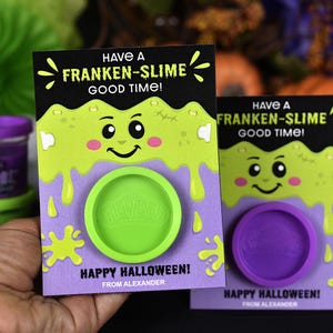 Printable Halloween Slime Holder | Halloween Gift Tag for Kids ...