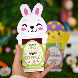 Printable Easter Gift Card Holder: Bunny & Chick Design (PDF) - Etsy