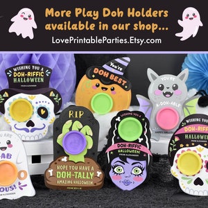 Printable Halloween Play Dough Holder | Non-candy Halloween Gift for ...